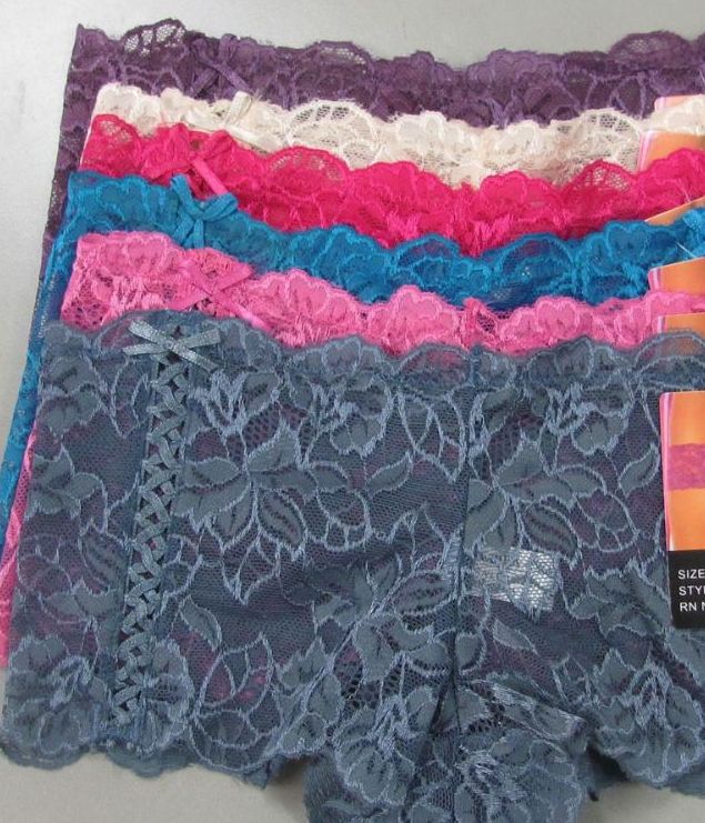 120 Wholesale Ladies Lace Boxer With Bowtie - at - wholesalesockdeals.com