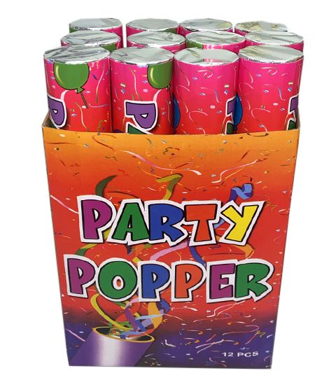 72 Wholesale 12 In 1 Party Popper 30 Cm Display - at ...